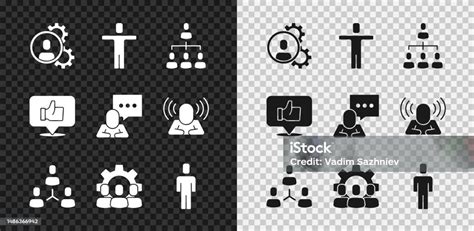 헤드 헌팅 계층 구조 조직도 차트 프로젝트 팀 기반 손처럼 및 말풍선 채팅 아이콘을 설정합니다 벡터 Brand Name