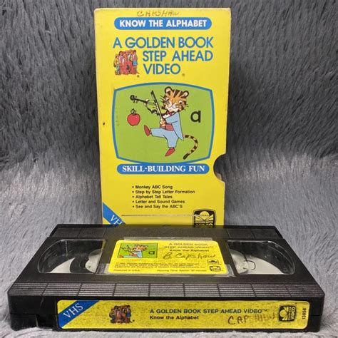 Know The Alphabet Vhs Tape A Golden Book Step Ahead Video Skill