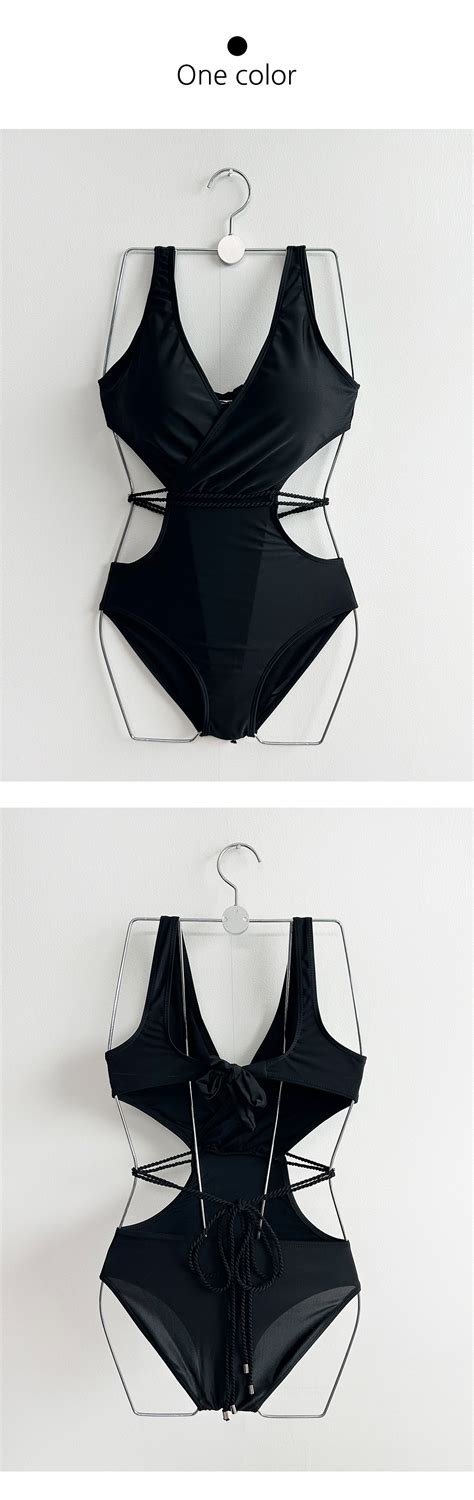 인클로젯 허리셔링 스트랩 모노키니