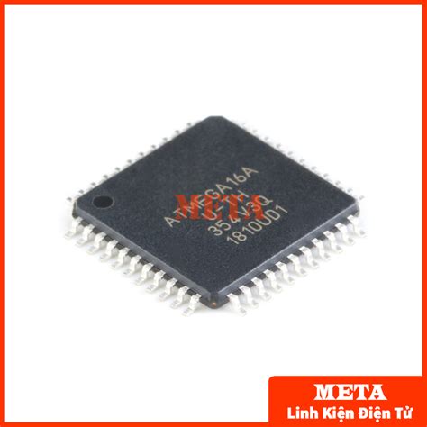 atmega16a pu dip 40 avr chân cắm atmega 16a au tqfp44 chân dán atmega 16 2 7 5v thạch anh