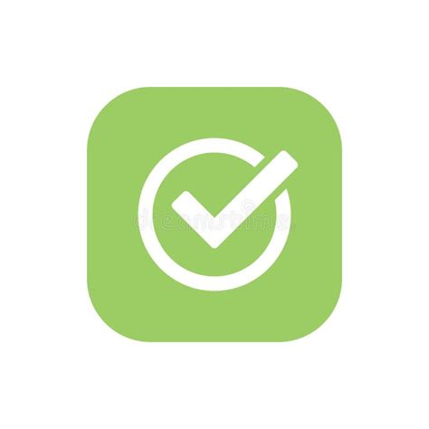 checkbox check checkmark icon vector isolated on a square background
