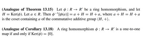 Solved Analogue Of Theorem 1315 Let ϕr→r′ Be A Ring