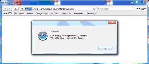 Insert Javascript In Html Page The Inline Javascript