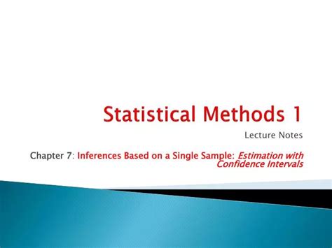 PPT Statistical Methods PowerPoint Presentation Free Download ID