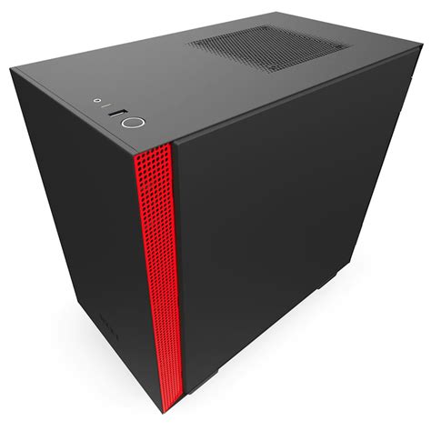 Nzxt H210i Mini Itx Rgb Gaming Case Blackred Tempered Glass Ocuk