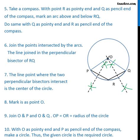 question 1 given an arc of a circle complete the circle