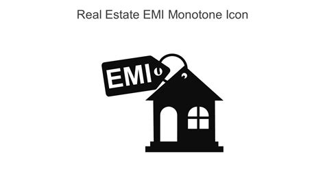 Real Estate Emi Monotone Icon In Powerpoint Pptx Png And Editable Eps Format Ppt Slide