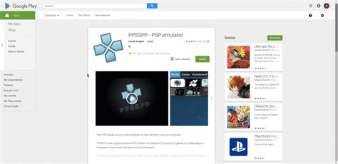Download Play Sony Playstation PPSSPP Games For Android OLinux