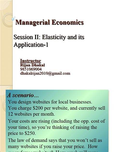 Session 2 Elasticity And Its Application 1 Pdf Price Elasticity Of Demand Demand