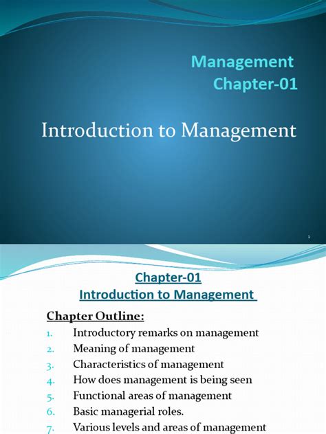Chapter 01 Introduction To Management Download Free Pdf Economies Business Economics