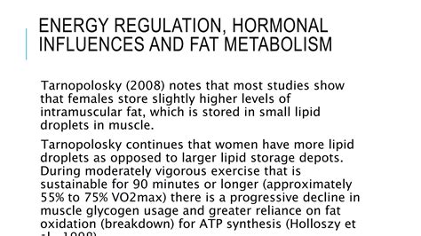 role of female sex hormones in exercise ppt