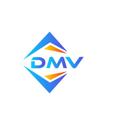 Diseño De Logotipo De Tecnología Abstracta Dmv Sobre Fondo Blanco Concepto De Logotipo De Letra