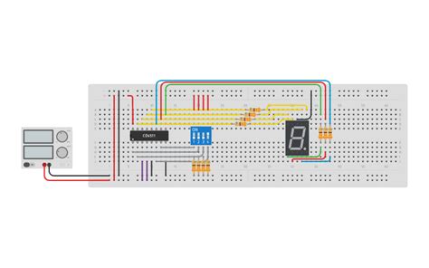 Circuit Design Simulador De Aforo Conteo De Personas De 0 A 9 Tinkercad