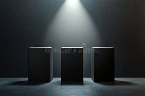 An Abstract Interior Featuring Concrete Walls Geometric Shapes And A Minimalist Design