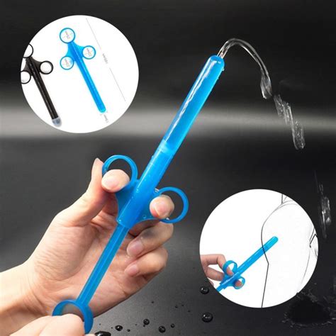 CW Lubricant Applicator Enema Injector Anal Vagina Tools Syringe Sex Aid Launcher Couple Adult