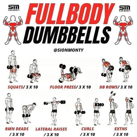 Pin By Sbeth On Exercise Nat Full Body Dumbbell Workout Workout