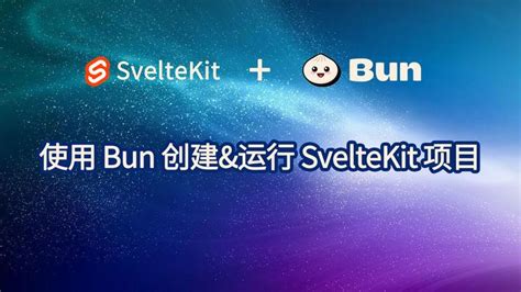 使用 bun 创建与运行 sveltekit 项目 知乎