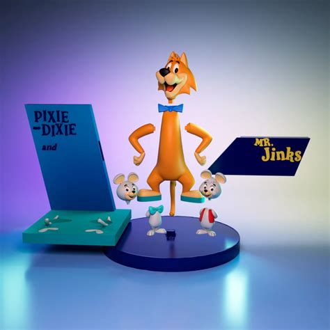Pixie And Dixie And Mr Jinks 3d Model 3d Printable Cgtrader