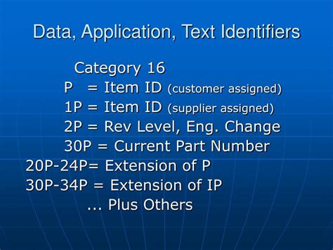 Ppt Small Label Uid Format For Part Tracking Applications Powerpoint