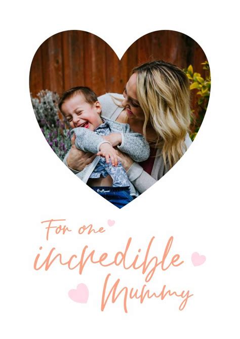 Cute Mothers Day Photo Card Incredible Mummy Thortful