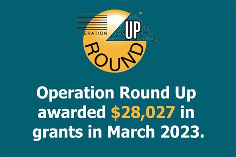 Operation Round Up Monthly Report March 2023 Cuivre River Electric