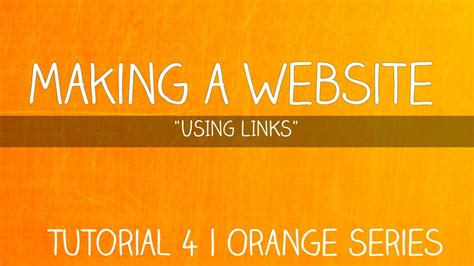 How To Use A Link And Styling Anchor Tag Learning Html 4 Youtube