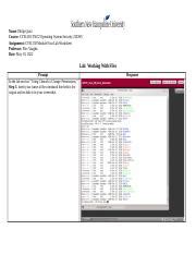 CYB 230 Module Four Lab Worksheet Philip Quist Docx Name Philip Quist Course CYB 230 T5672