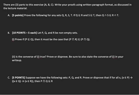 Solved I Prove If PQ Then It Must Be The Case That Chegg
