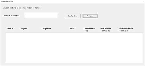 Recherche Données Et Affichage Tableau Dans Un Userform