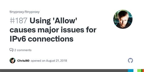 Using Allow Causes Major Issues For IPv6 Connections Issue 187