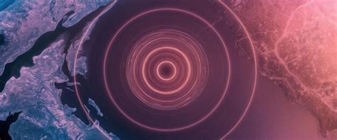 Abstract Landscape Inspired By Satellite Imagery Showcasing Vibrant Dynamic Patterns Premium