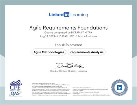 Bikramjit Mitra On Linkedin Certificate Of Completion
