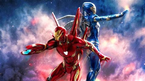 Iron Man And Pepper Potts Rescue Suit Wallpaperhd Superheroes