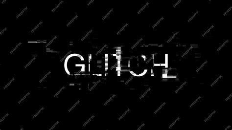 Premium Photo 3d Rendering Glitch Text With Screen Effects Of