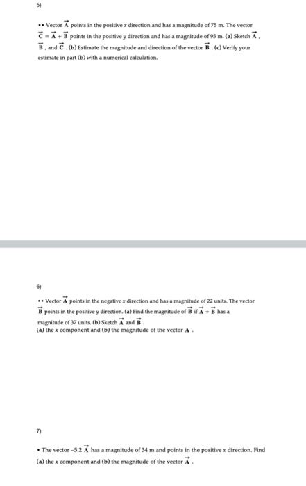Solved Vector Points In The Positive X Direction And Chegg