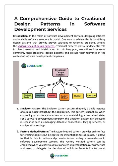 A Comprehensive Guide To Creational Design Patterns In Software