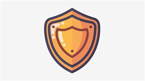 Professional Shield Line Art Vector Icon For Protect And Security Premium AI Generated Vector