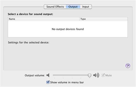 No Sound Output Devices Found MacRumors Forums