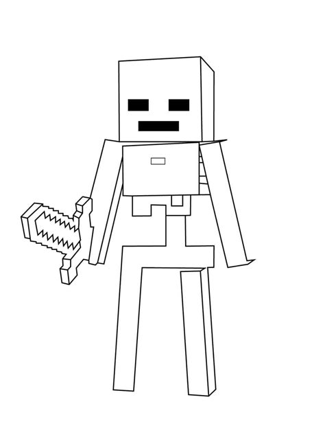 Esqueleto De Pirata Divertido Segurando A Espada Para Colorir Imprimir E Desenhar Colorirme
