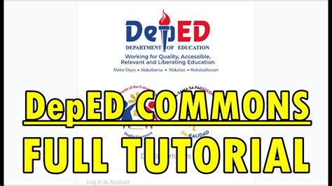 Deped Commons Full Tutorial With Examples Youtube Riset