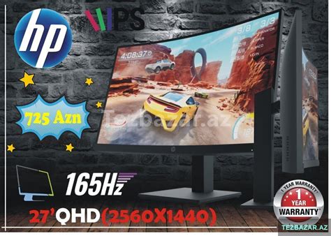 Monitor Hp X Qc Qhd Gaming Curved Aksessuarlar