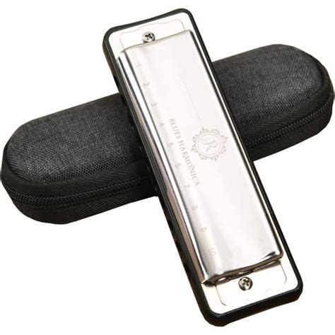 Harmonica diatonique en Do trous JDR North avec un étui de rangement Instrument de musique