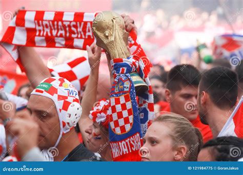 Croatian Football Fans Final Game Editorial Image Image Of Football
