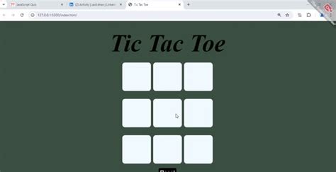 My Tic Tac Toe Game With Html Css And Javascript Zaid Khan Posted