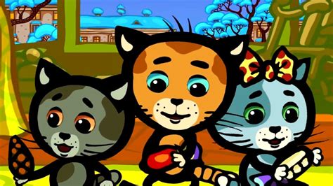 Песенки для котят Да Папа Считалочки Три котенка Мультик для малышей Youtube