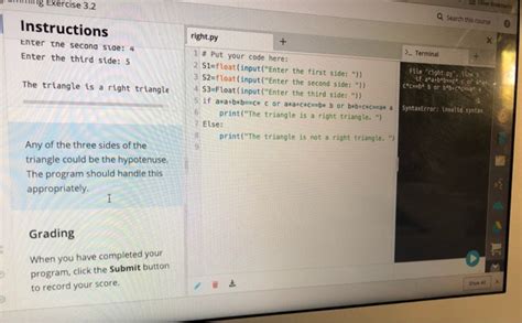 Solved Programming Exercise 32 Instructions Rightpy