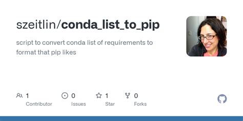 GitHub Szeitlin Conda List To Pip Script To Convert Conda List Of