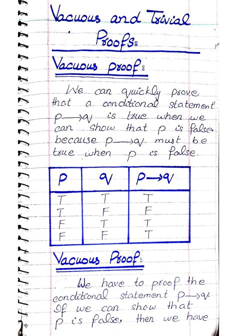Solution Discerte Vacuous And Trivial Proof Studypool