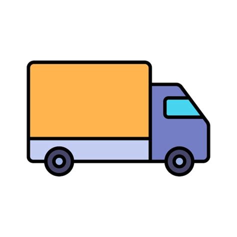 트럭 기호 기호 벡터 문자 모양 아이콘 프리미엄 벡터