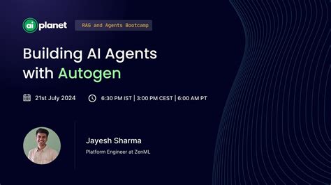 Building Agentic Workflows Using Autogen Rag And Agents Bootcamp
